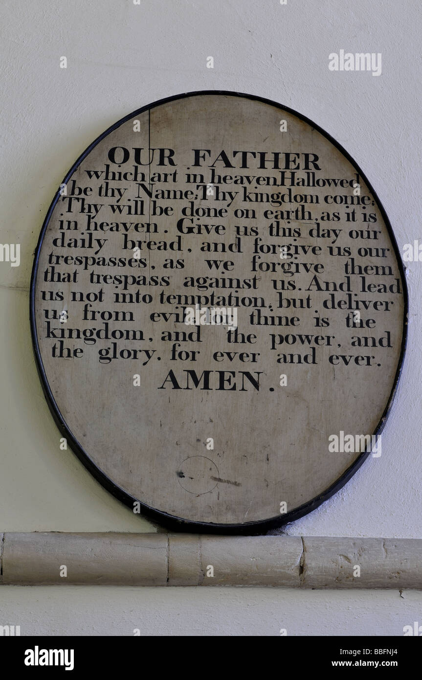 Old english lords prayer hi-res stock photography and images - Alamy