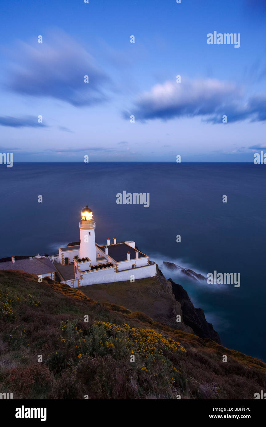 Douglas Head Lighthouse At Night Isle Of Man Stock Photo - Alamy