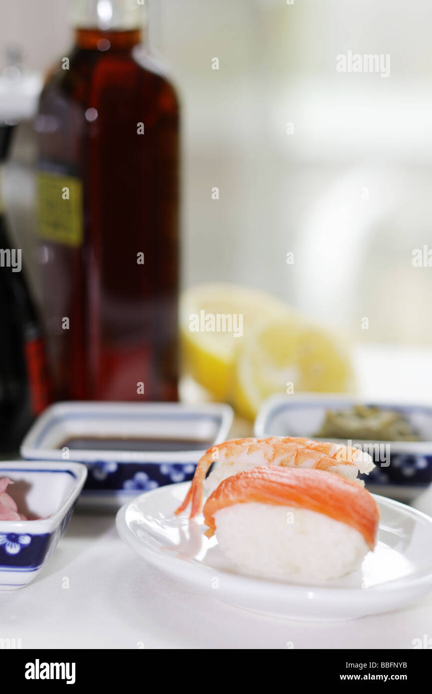 Fresh Healthy Japanese Style Sushi Finger Food Snacks Stock Photo - Alamy