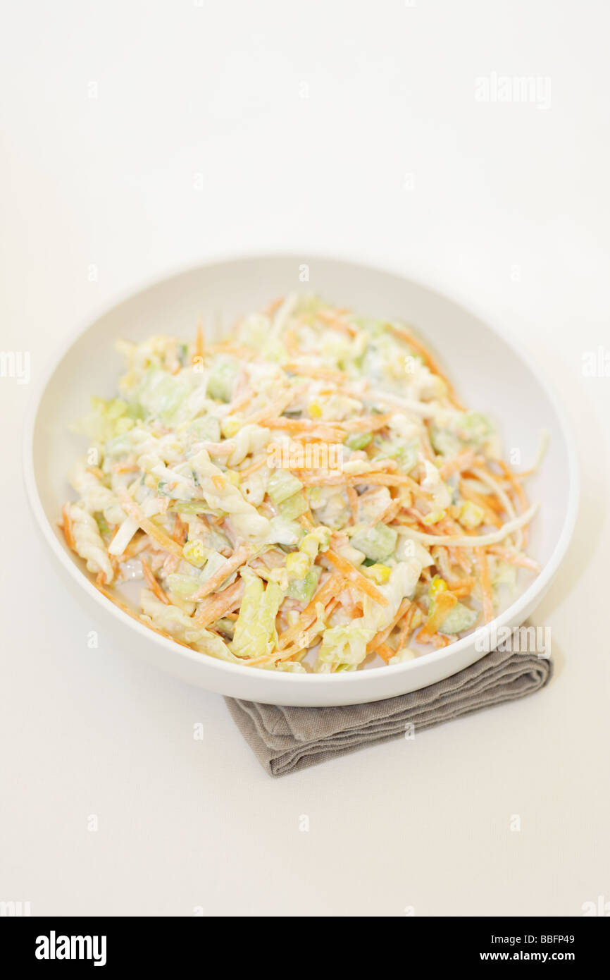 Bowl of Coleslaw Stock Photo - Alamy