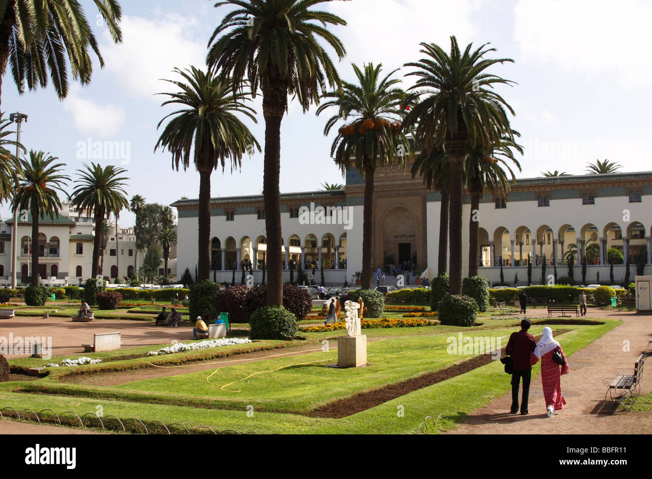 Africa, North Africa, Morocco, Casablanca, Place Mohammed V, Palais de ...