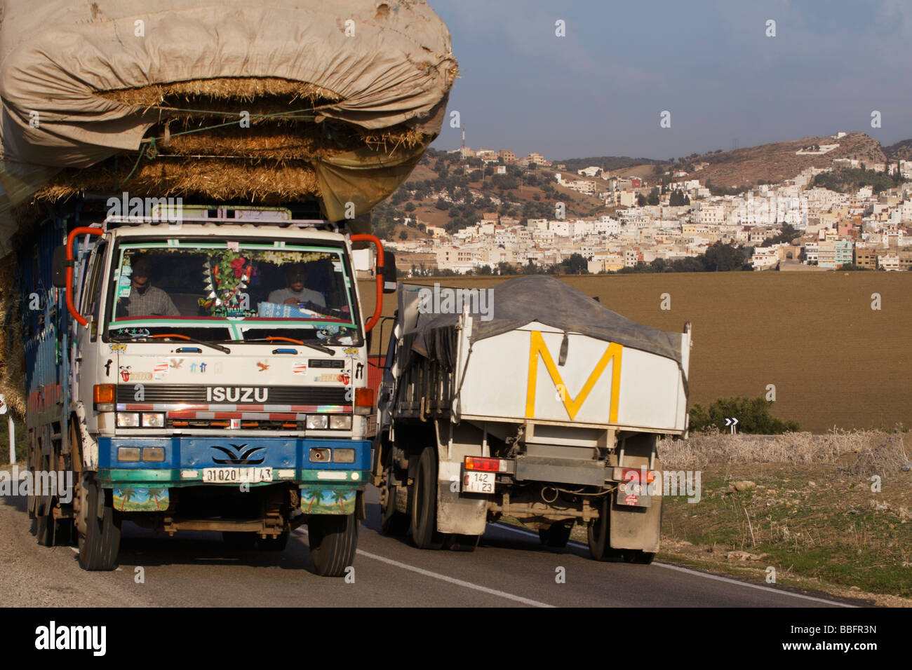 Africa, North Africa, Morocco, Moulay Idriss, Transportation, Truck on ...