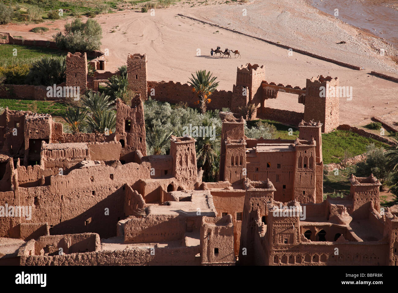 Africa, North Africa, Morocco, Atlas Region, Ouarzazate, Ait Benhaddou ...