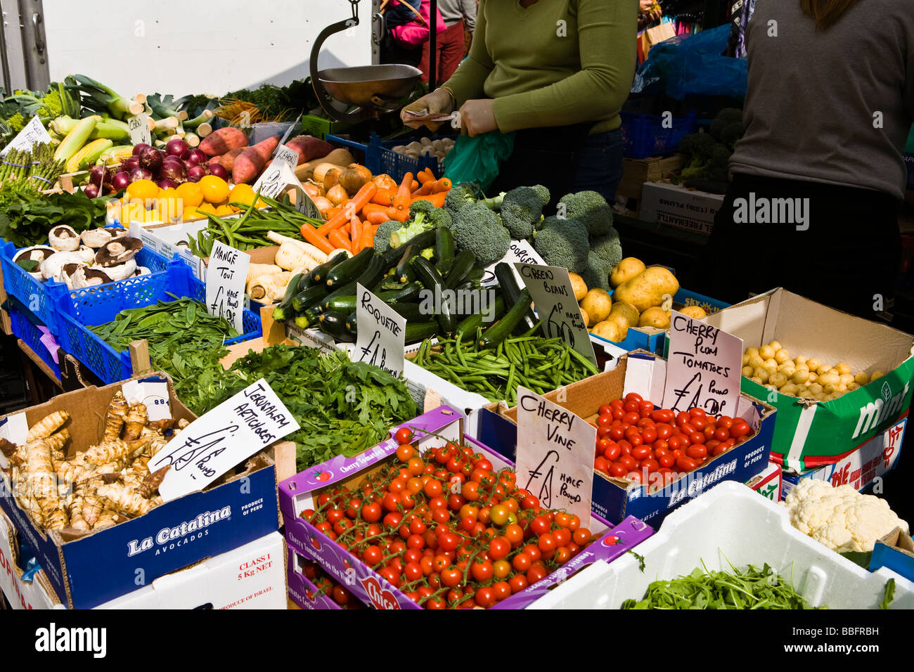 Fresh food market Stock Photo - Alamy