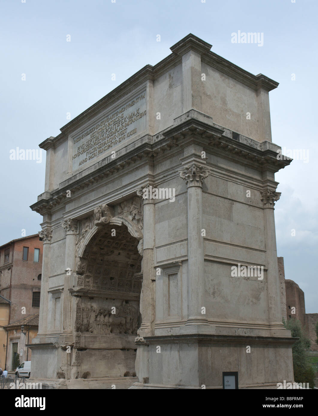 Arch of Titus in Rome Stock Photo - Alamy