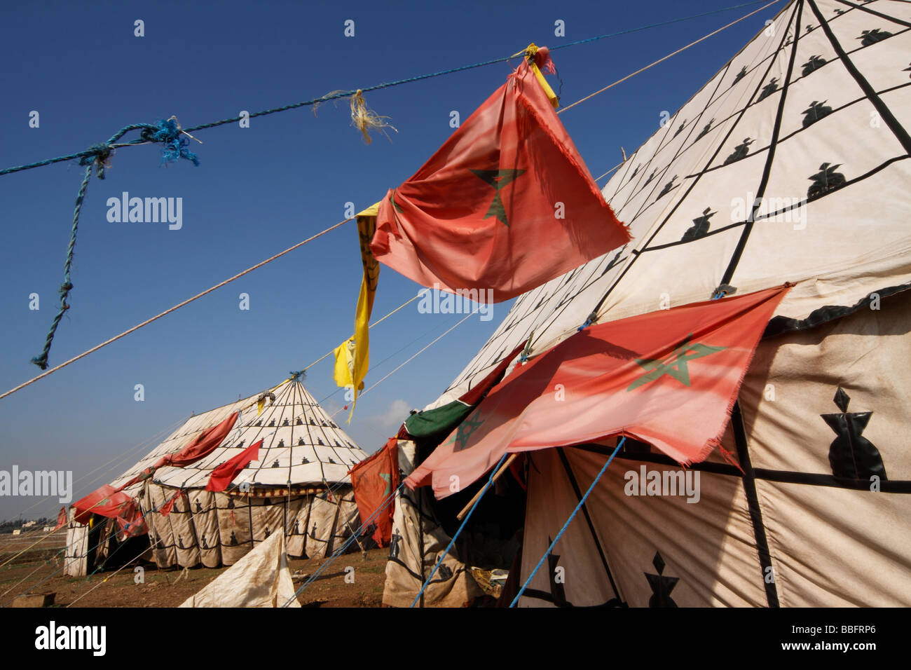 Africa, North Africa, Morocco, Meknes, Decorated Berber Tent Stock ...