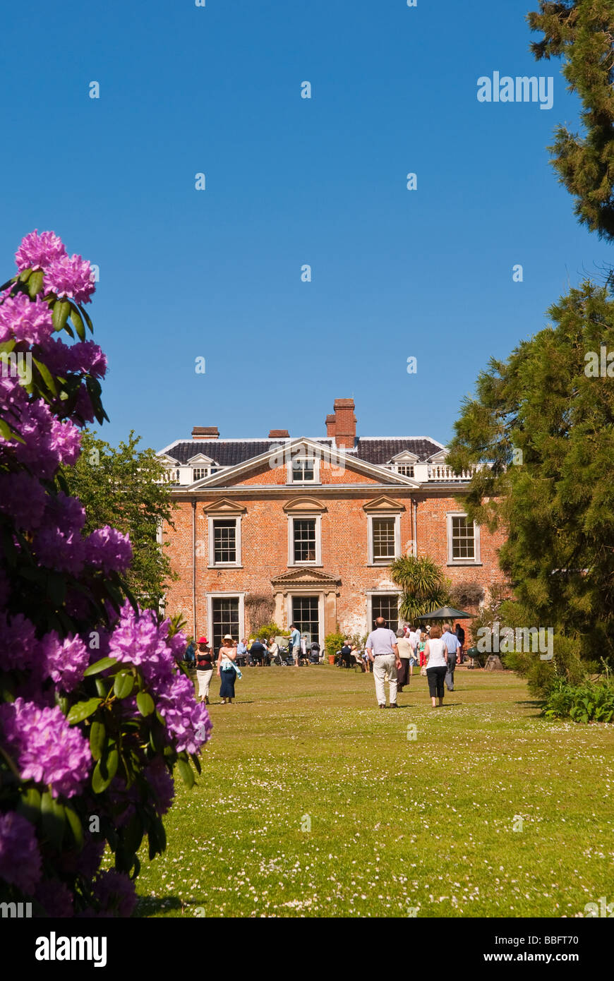 The open gardens of Sotterley Hall in Suffolk,Uk,a privately owned ...