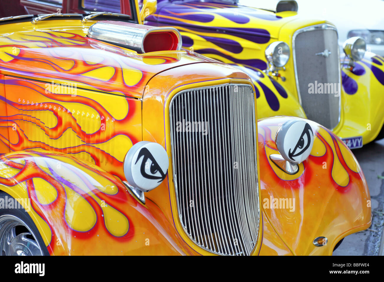 Hot rods or street rods on display Chevrolet Stock Photo - Alamy