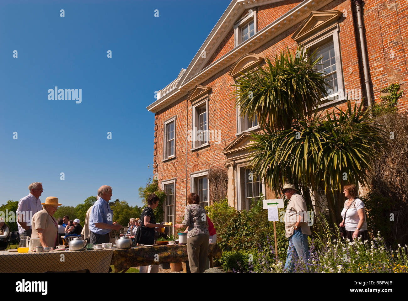 The open gardens of Sotterley Hall in Suffolk,Uk,a privately owned ...