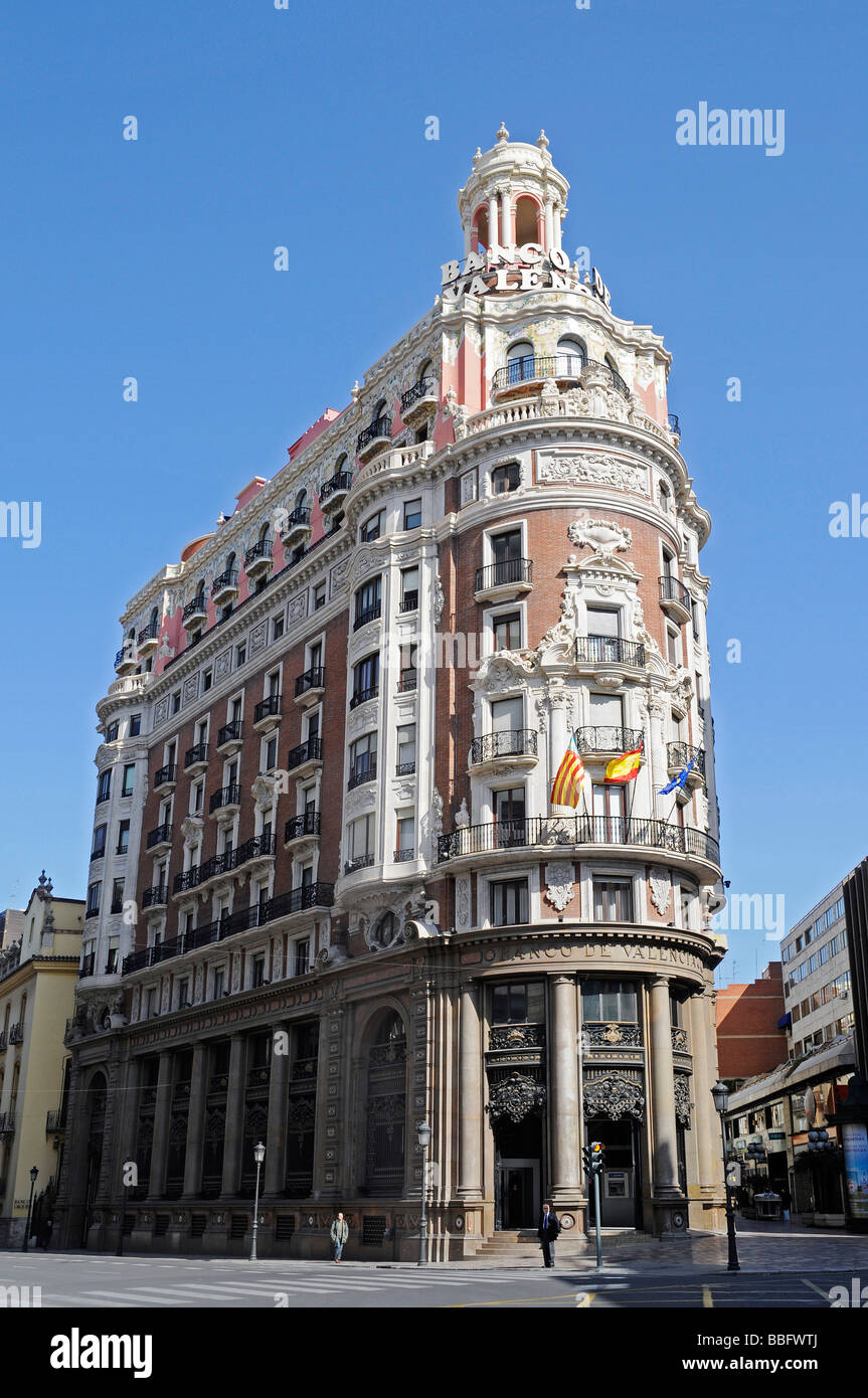 Banco de Espana, bank building, Valencia, Spain, Europe Stock Photo - Alamy