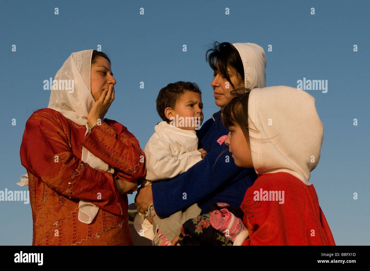 Female members of the Samaritan sect with ancient roots in Judaism in ...