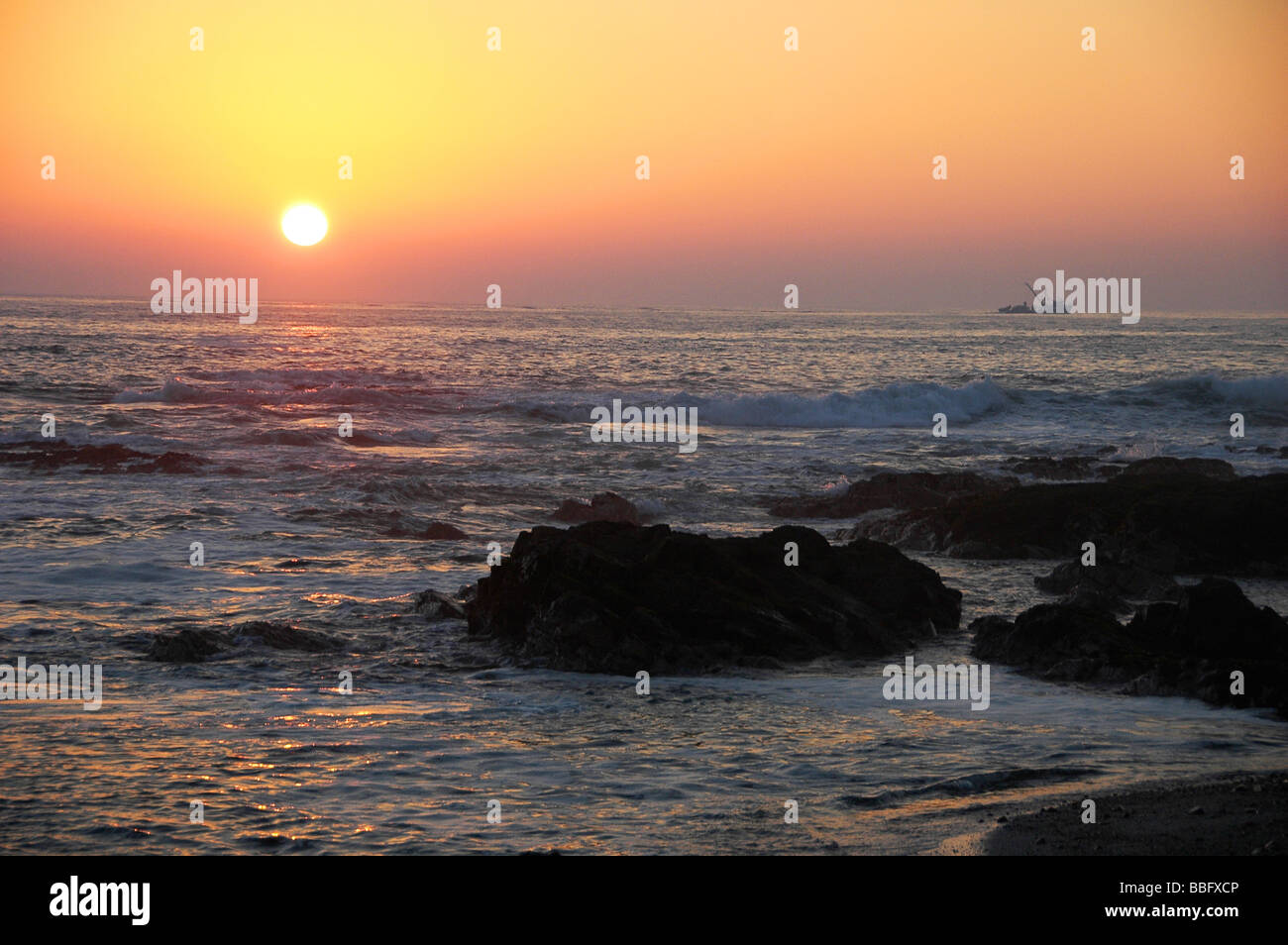 Sunset in Iquique, Chile Stock Photo - Alamy