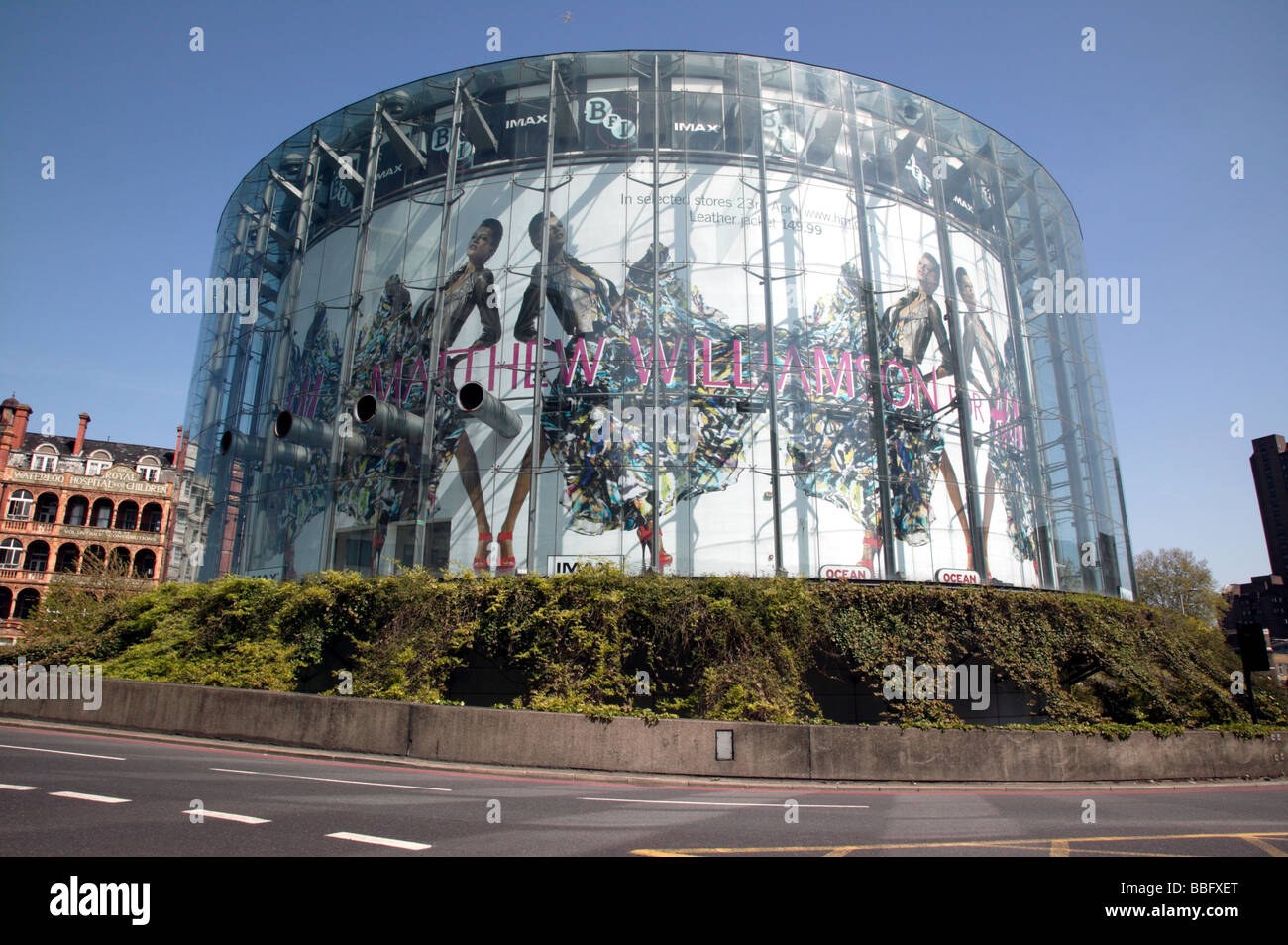 The British Film Institure Imax Cinema in Waterloo Bridge Road Stock ...