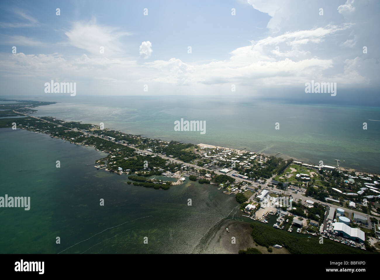 Aerial view of Islamorada Stock Photo - Alamy