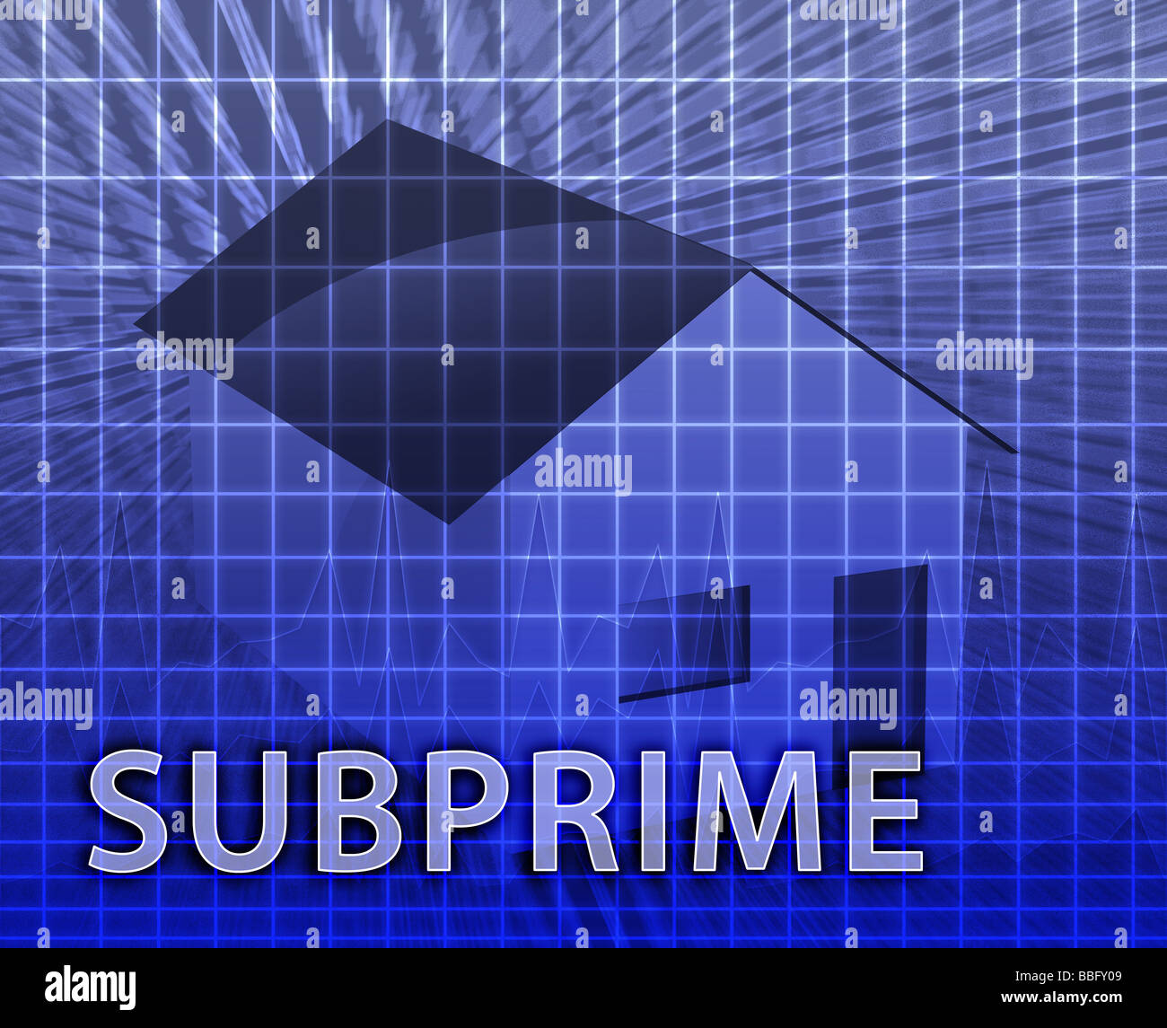 House financing digital collage illustration subprime loan Stock Photo ...