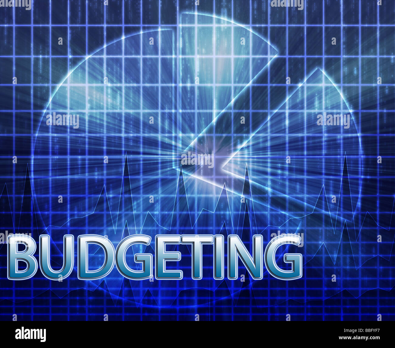 Illustration of financial budgeting finance and business pie chart ...