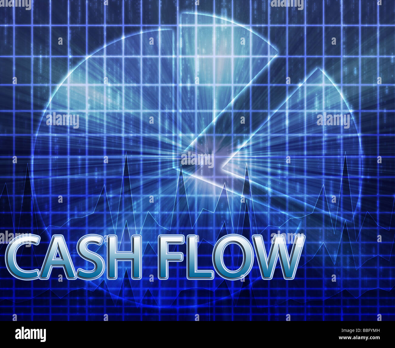 Illustration of cash flow budgeting finance and business pie chart ...