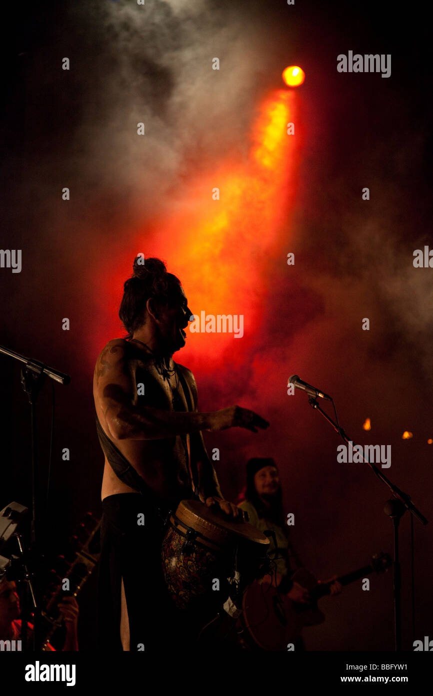 Peter Paul Galea (Pijpo), front man of the Maltese band Tribali Stock ...