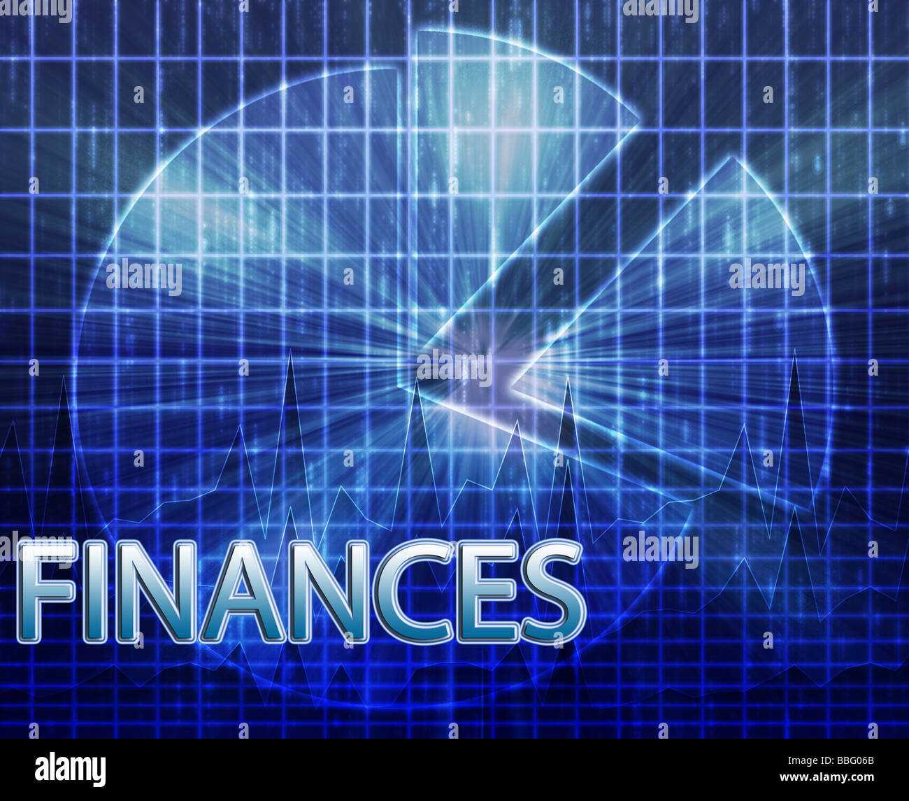 Illustration of financial budgeting finance and business pie chart ...