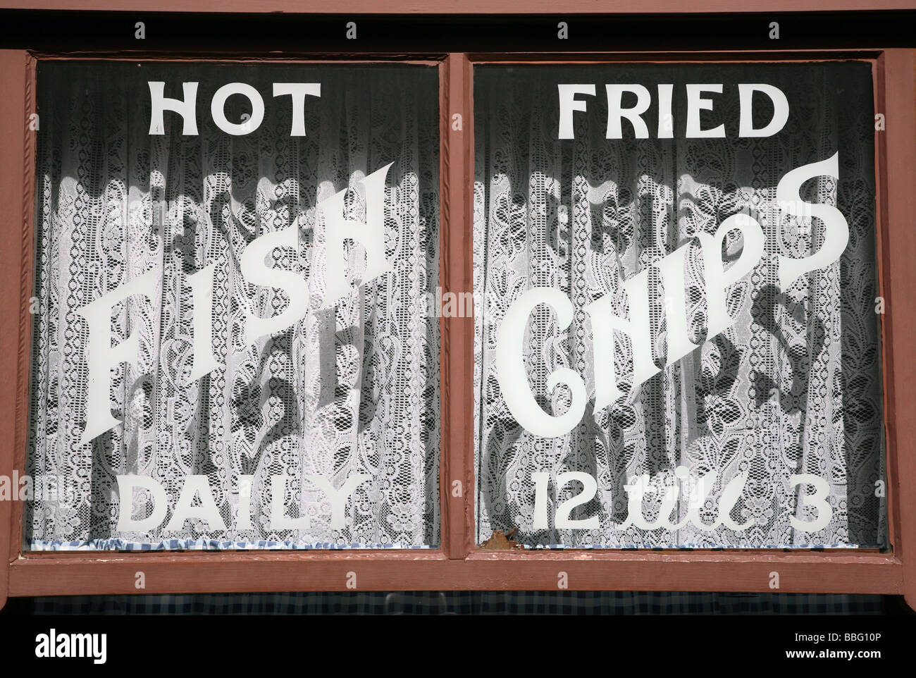 Early 20th century fish chip shop at Black Country Living Museum in W ...