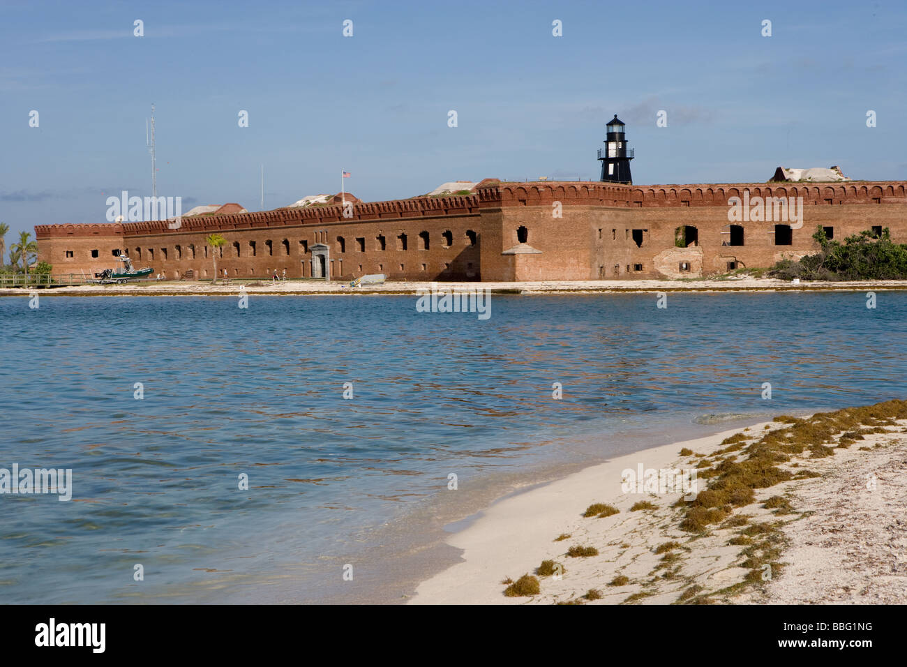 Ft. Jefferson, brick structure Stock Photo - Alamy