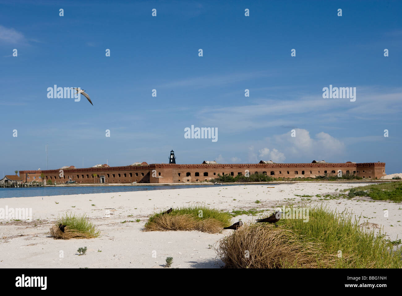 Ft. Jefferson, brick structure Stock Photo - Alamy