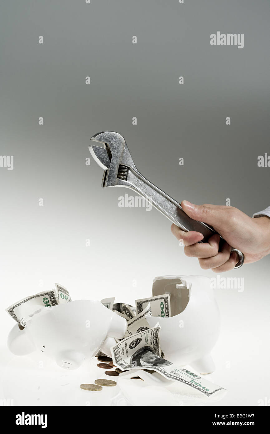 Hand smashing hi-res stock photography and images - Alamy