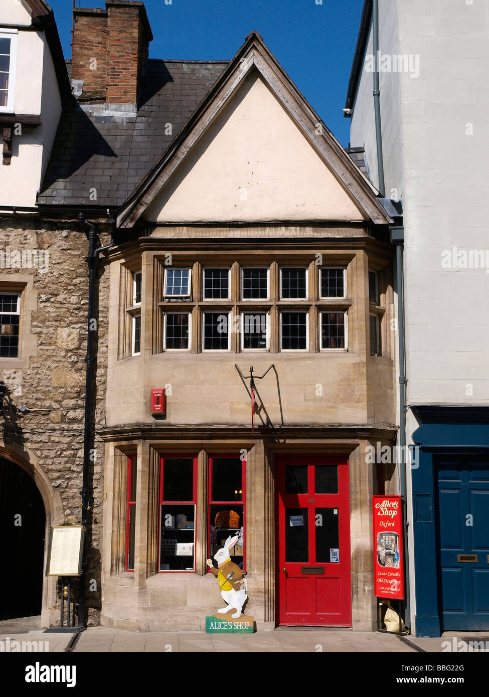Alice In Wonderland themed in shop Oxford UK Stock Photo - Alamy