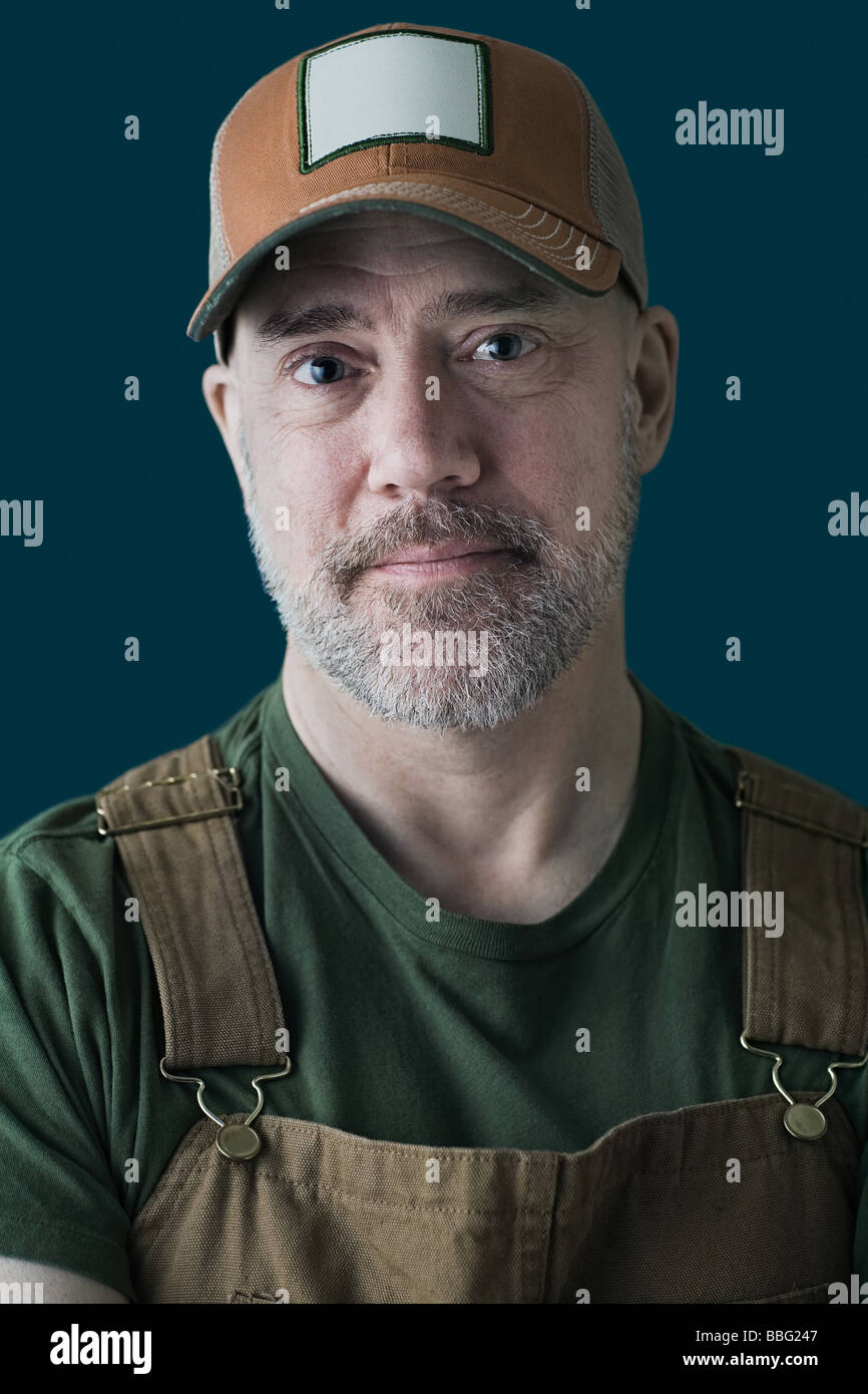 Portrait of a farm worker Stock Photo - Alamy