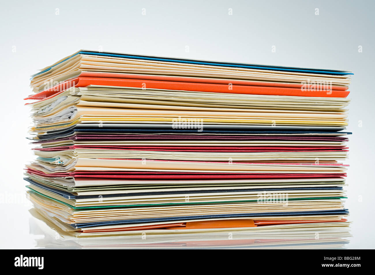 Stack of files Stock Photo - Alamy