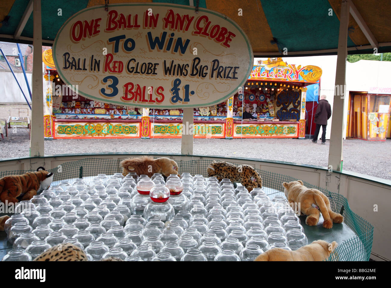 Old fairground game at Black Country Living Museum in W Midlands Stock ...