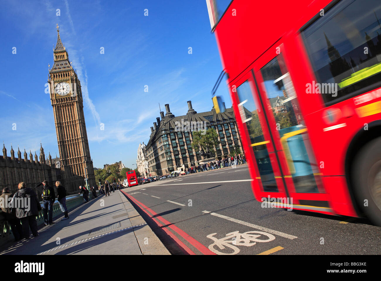 Big Ben & London Bus Stock Photo - Alamy
