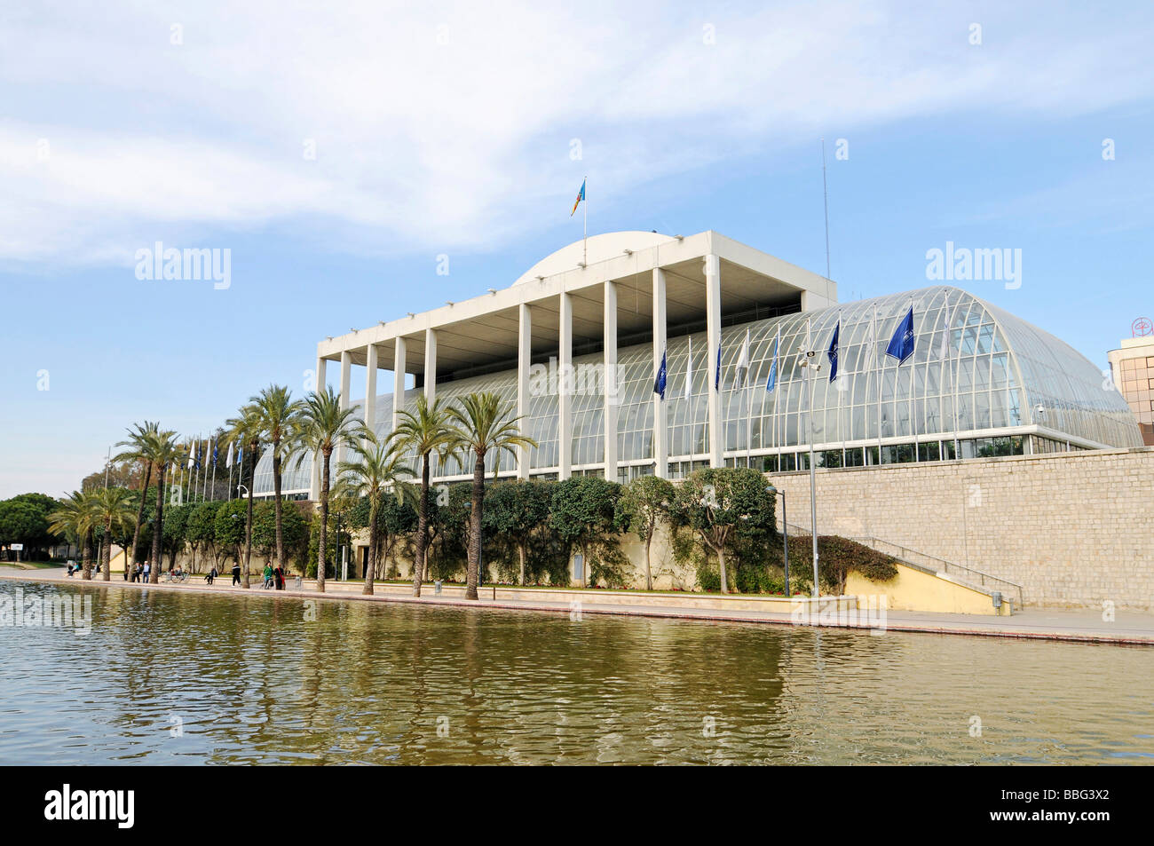 Lake, water, Palau de la Musica, music, concert hall, Jardines del ...