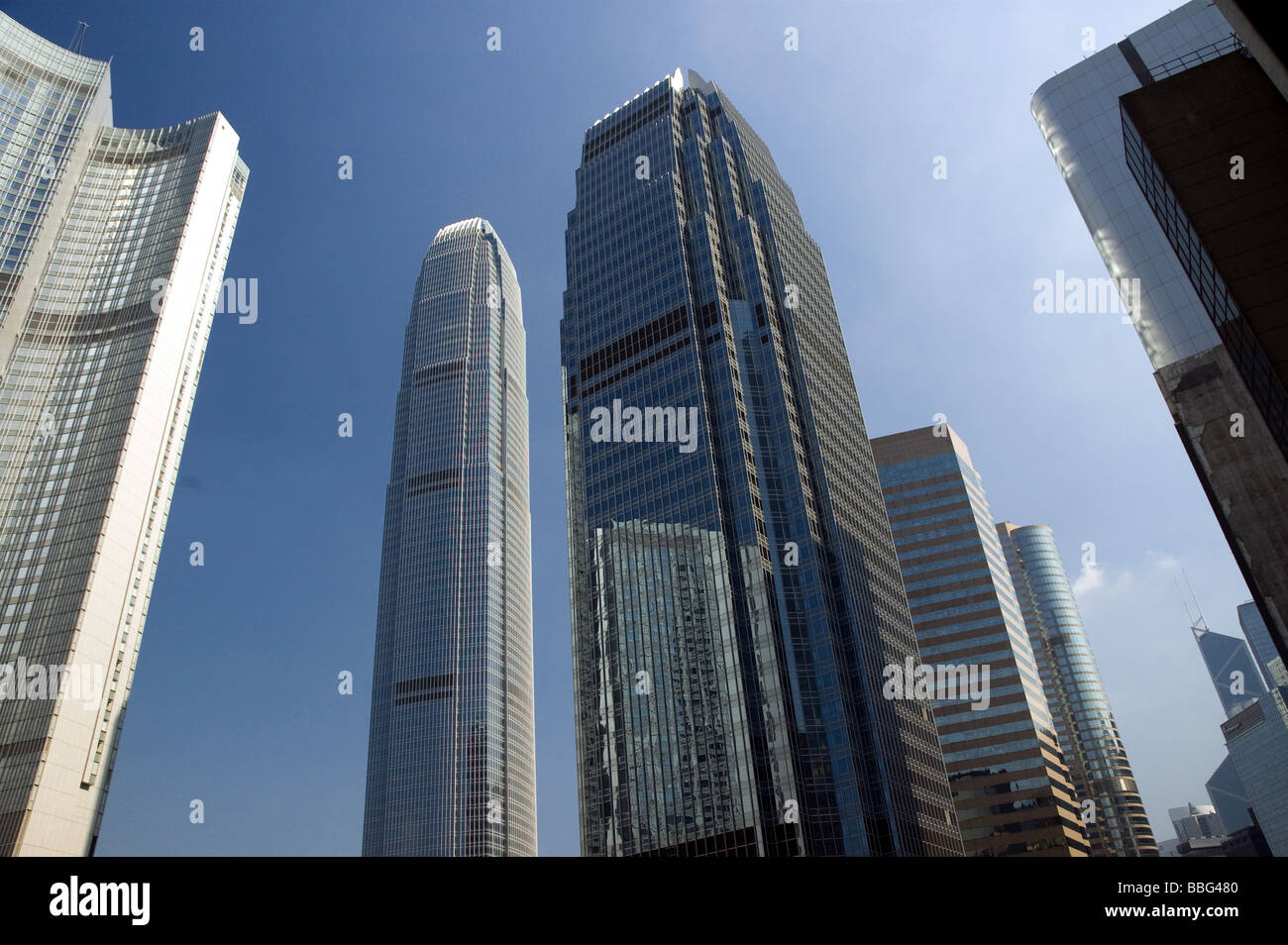 Ifc2 Building, & Other Skyscrapers, Hong Kong Island Stock Photo - Alamy