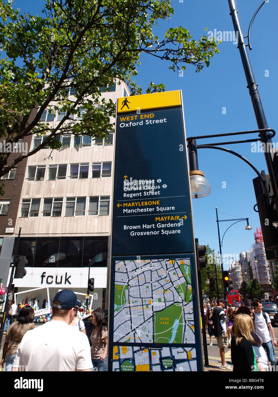 Legible London Street Sign Installed on Oxford Street as part of the ...