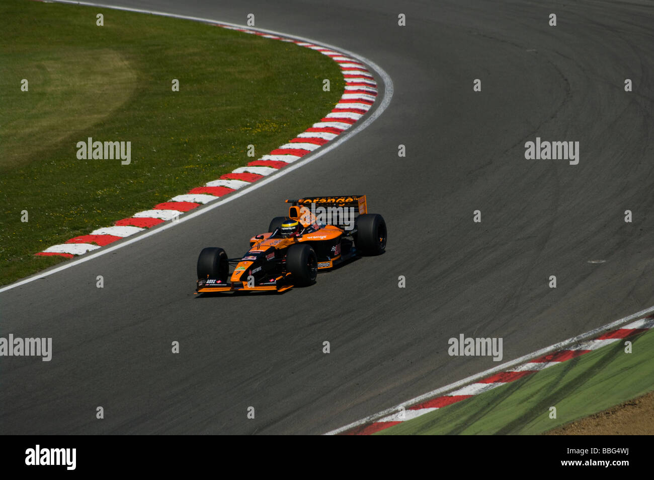 An Arrows Formula 1 Racing Car Driven By Tony Hansford Rounding Paddock ...