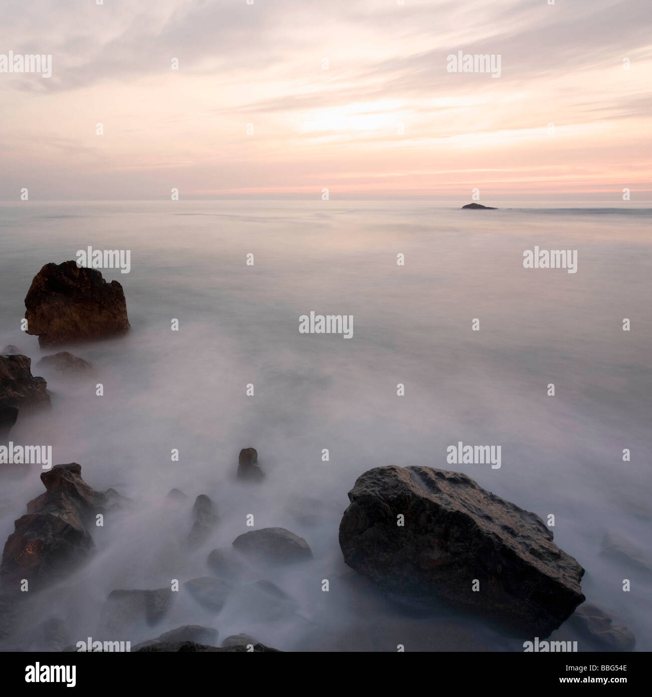 Sunset over coast, Porto, Portugal Stock Photo - Alamy