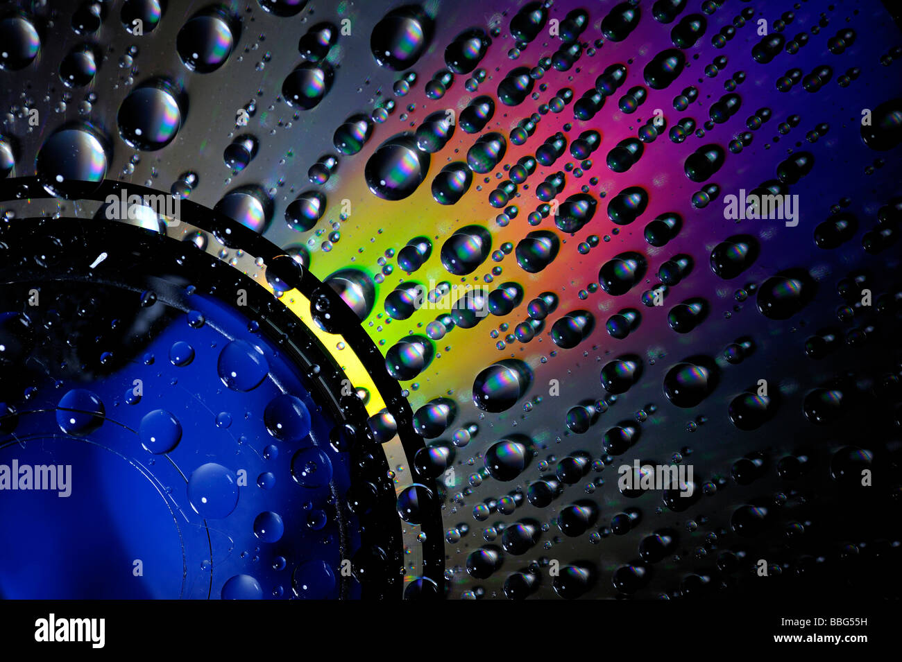Blanc CD covered with water drops Stock Photo - Alamy