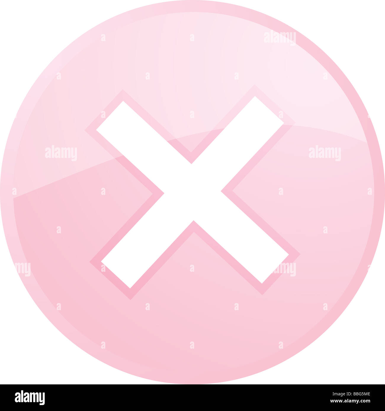 Cancel navigation icon glossy button round shape Stock Photo - Alamy