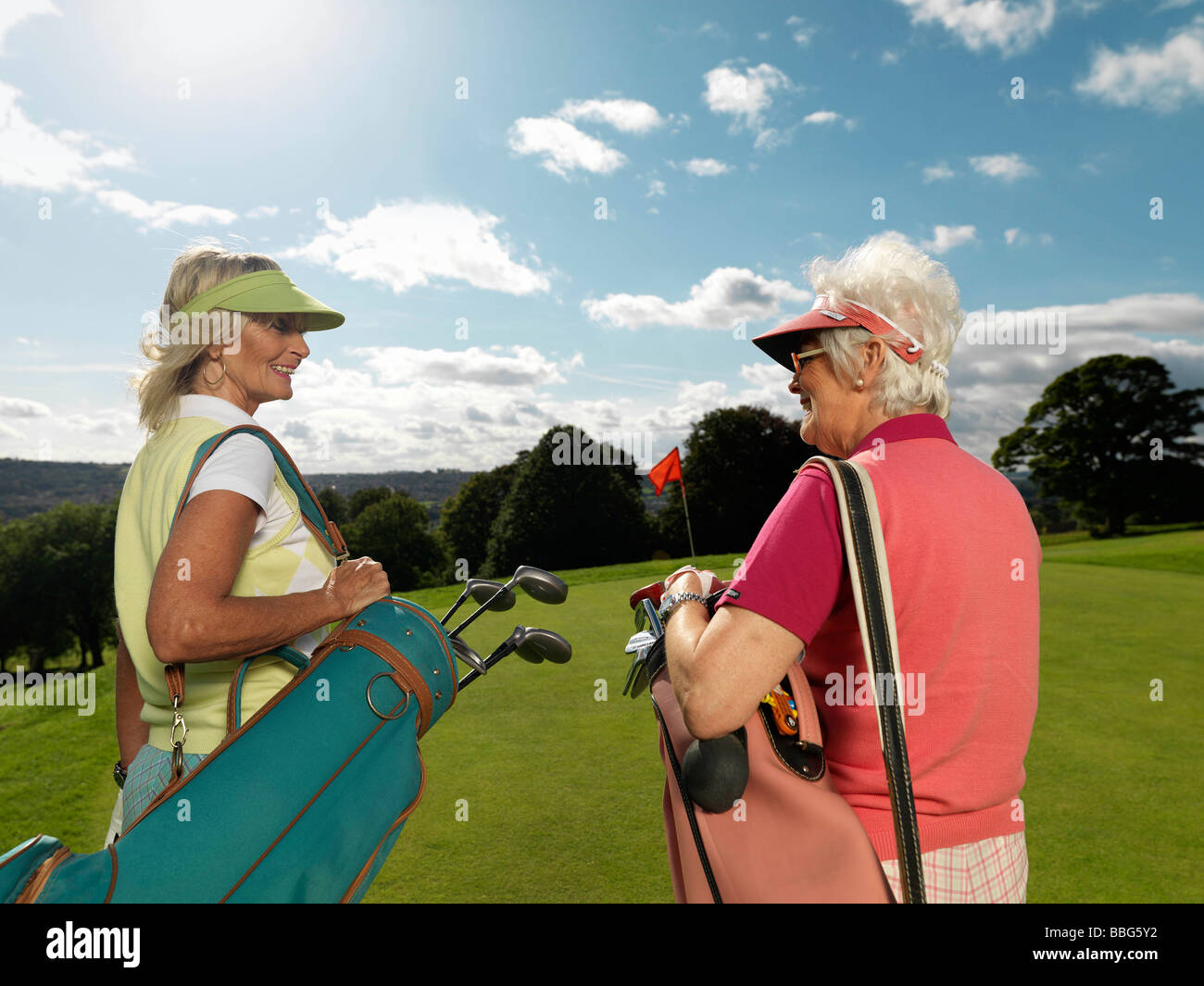 Mature ladies playing golf hi-res stock photography and images - Alamy