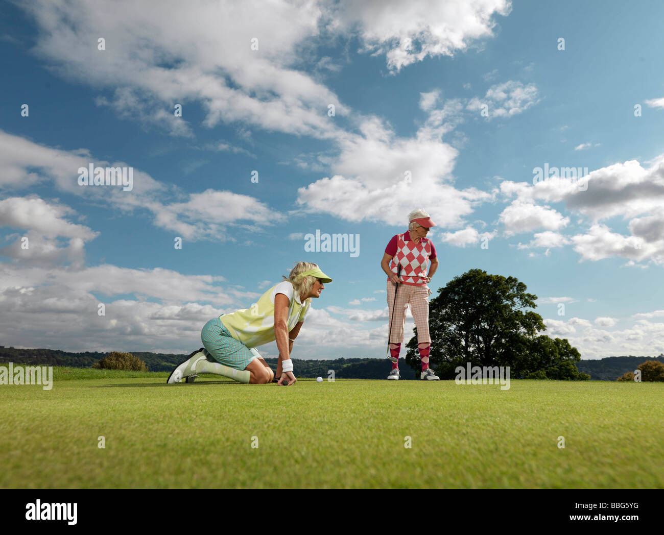 Mature Ladies Playing Golf Stock Photos & Mature Ladies Playing Golf ...