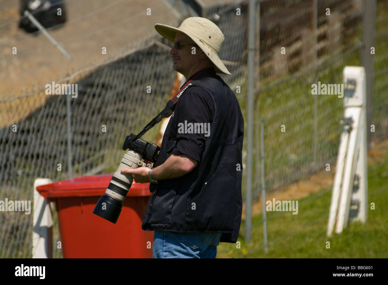 Motor Racing Trackside Photographer Stock Photo - Alamy