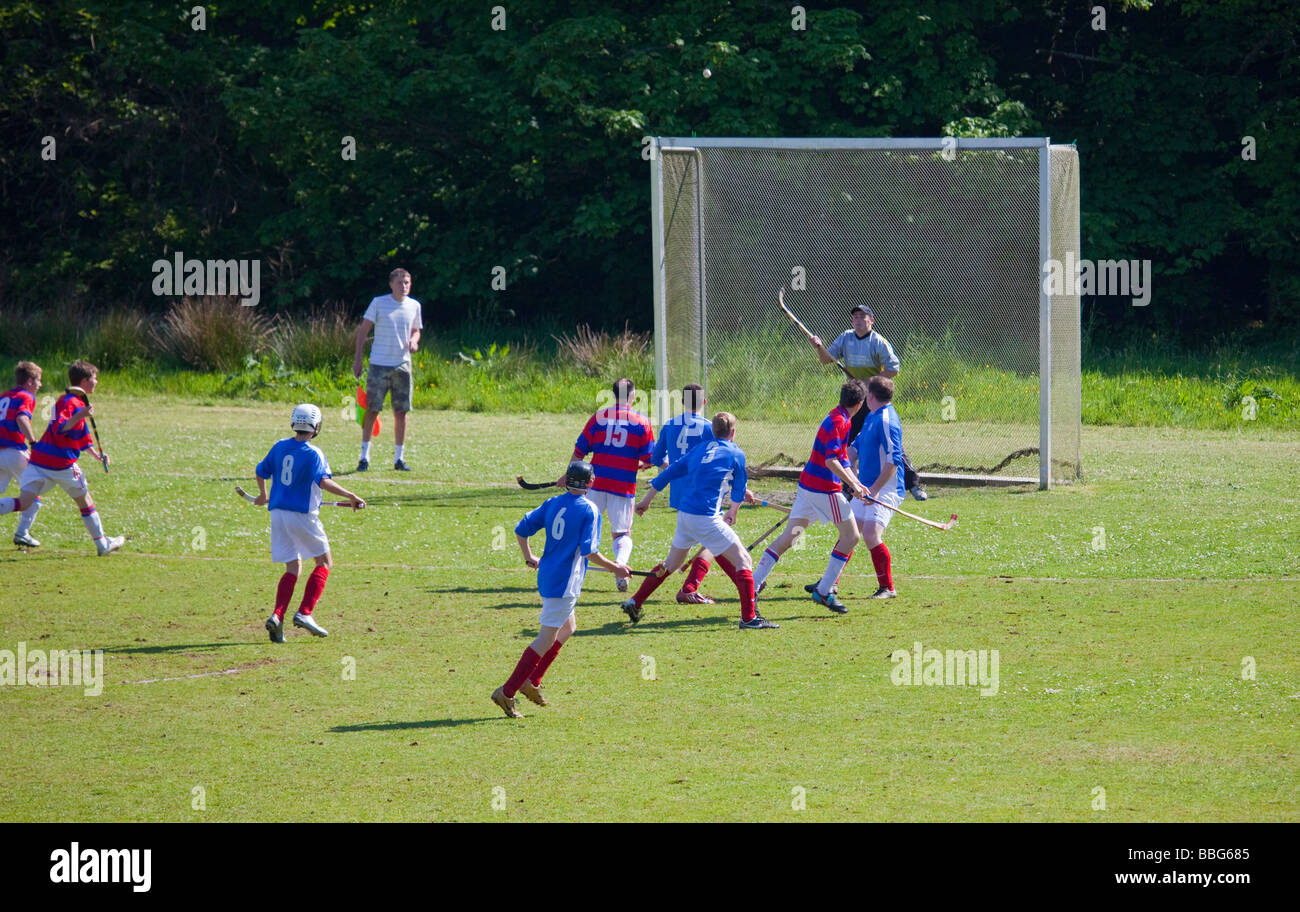 Shinty: game between Kyles Athletic and Kingussie at Tighnabruaich ...