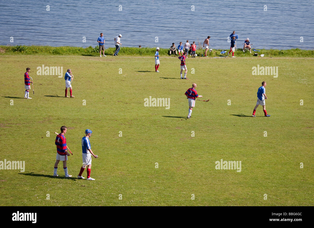Shinty: game between Kyles Athletic and Kingussie at Tighnabruaich ...