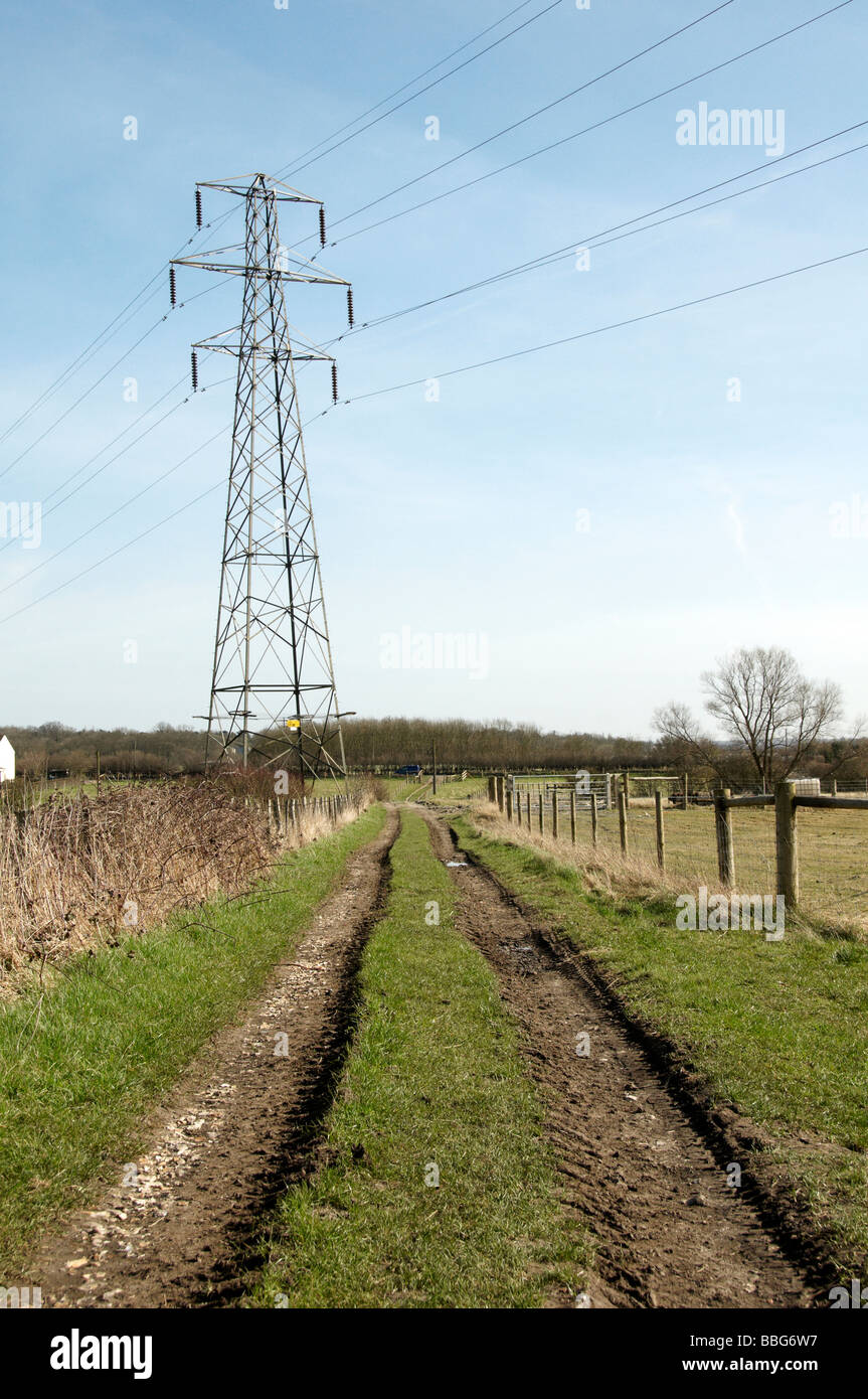 An electrical pylon Stock Photo - Alamy