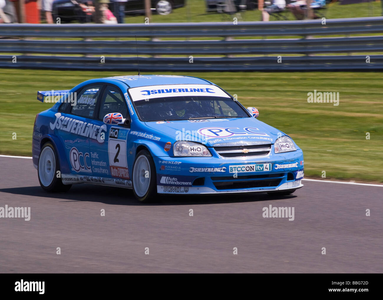 Pale Blue Silverline Racing Chevrolet Lacetti Driven by Mat Jackson in ...