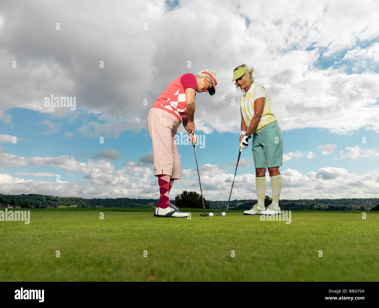 Mature Ladies Playing Golf Stock Photos & Mature Ladies Playing Golf ...