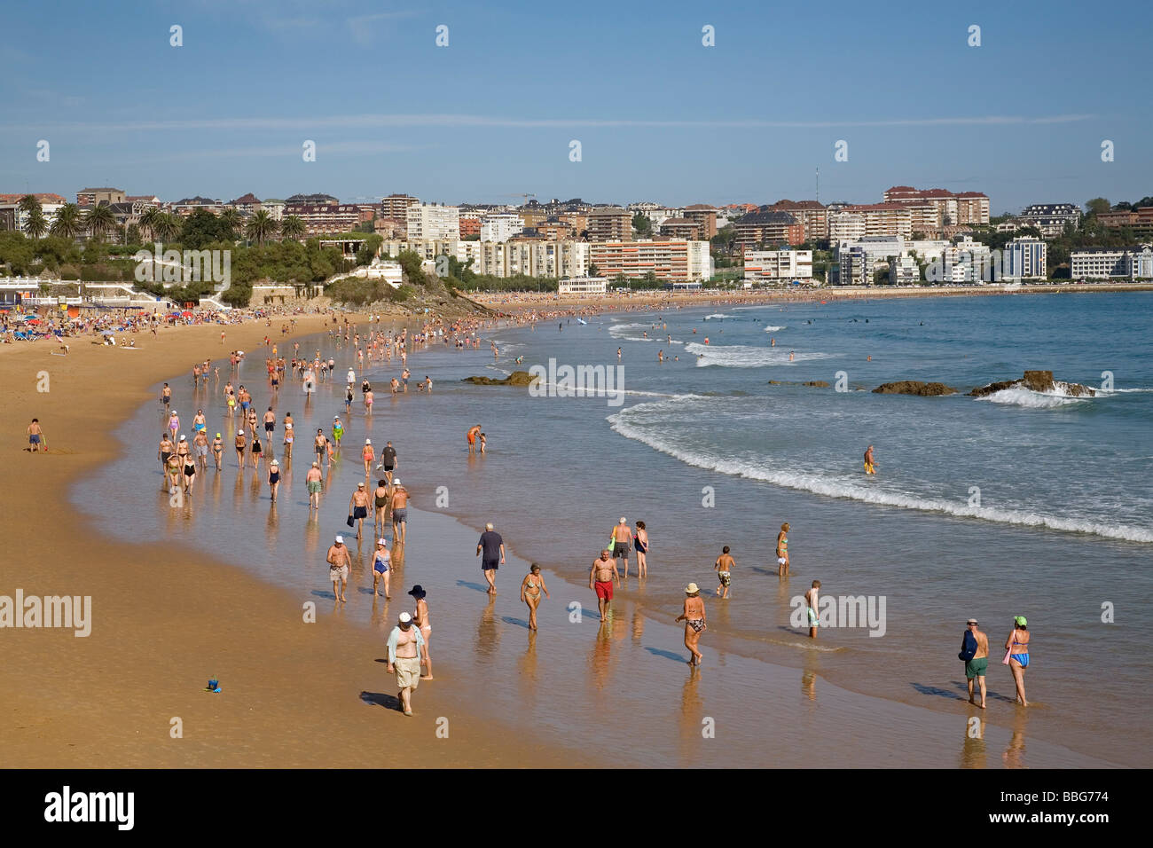 Playa del Sardinero Santander Cantabria España Sardinero Beaches in ...