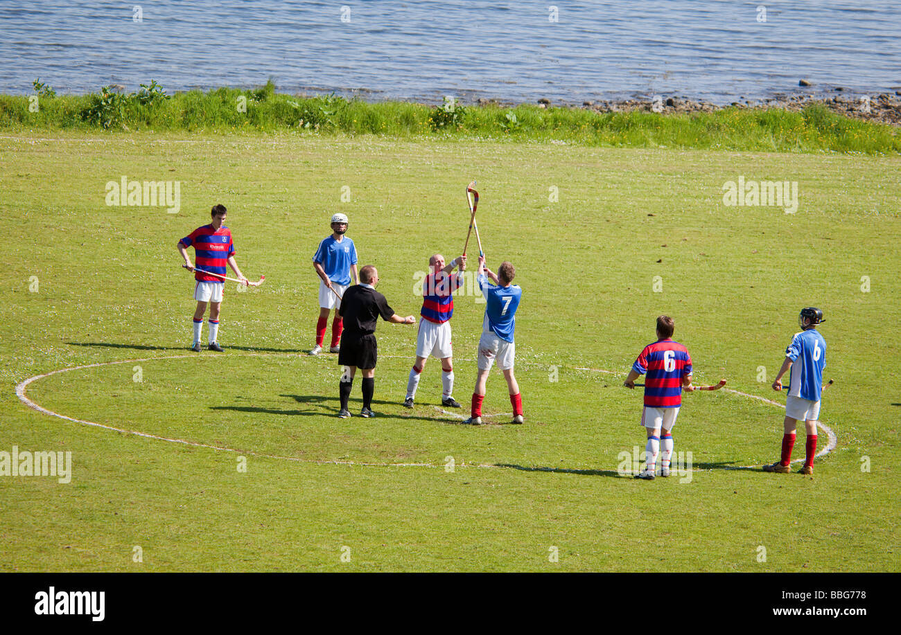 Shinty: game between Kyles Athletic and Kingussie at Tighnabruaich ...