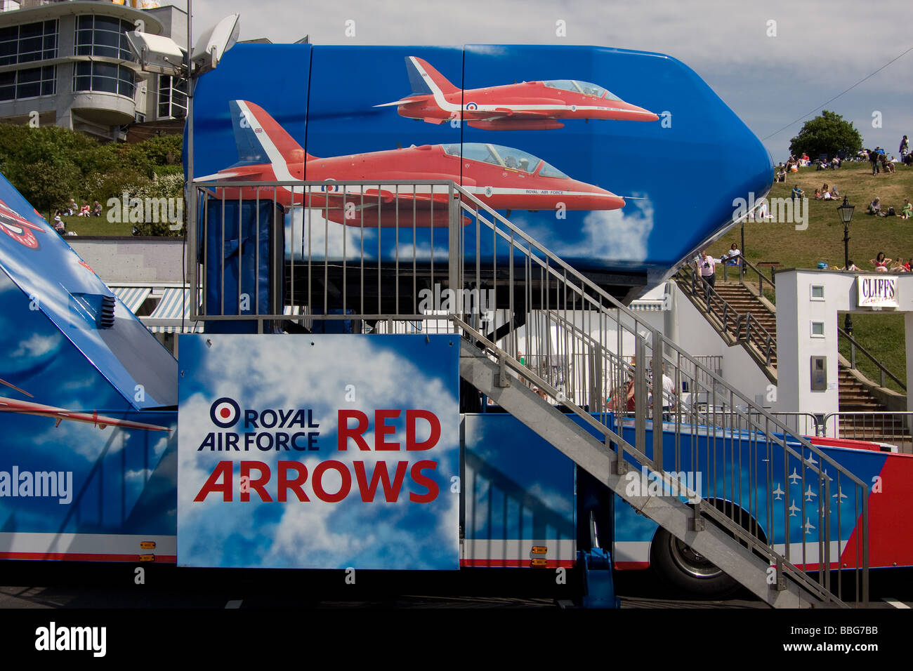 red arrows plane simulator display team aircraft southend airshow ...